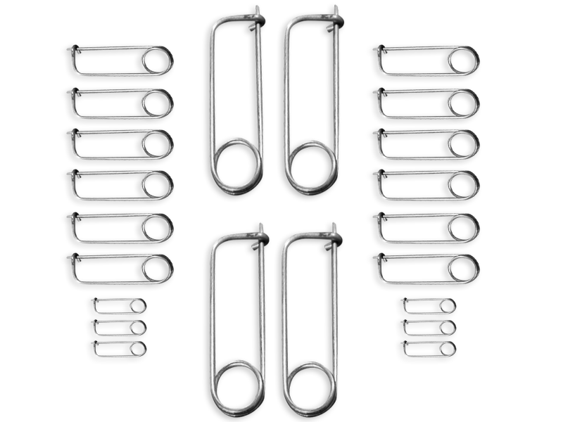 PLM Racing Safety Pins Medium Size - 20 Pack – Pit Lane Moto